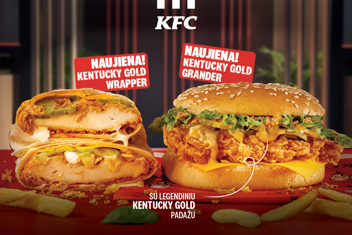 Pristatome naują Kentucky Gold produktų liniją - KFC